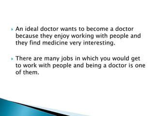 Role of doctor in society | PPTX