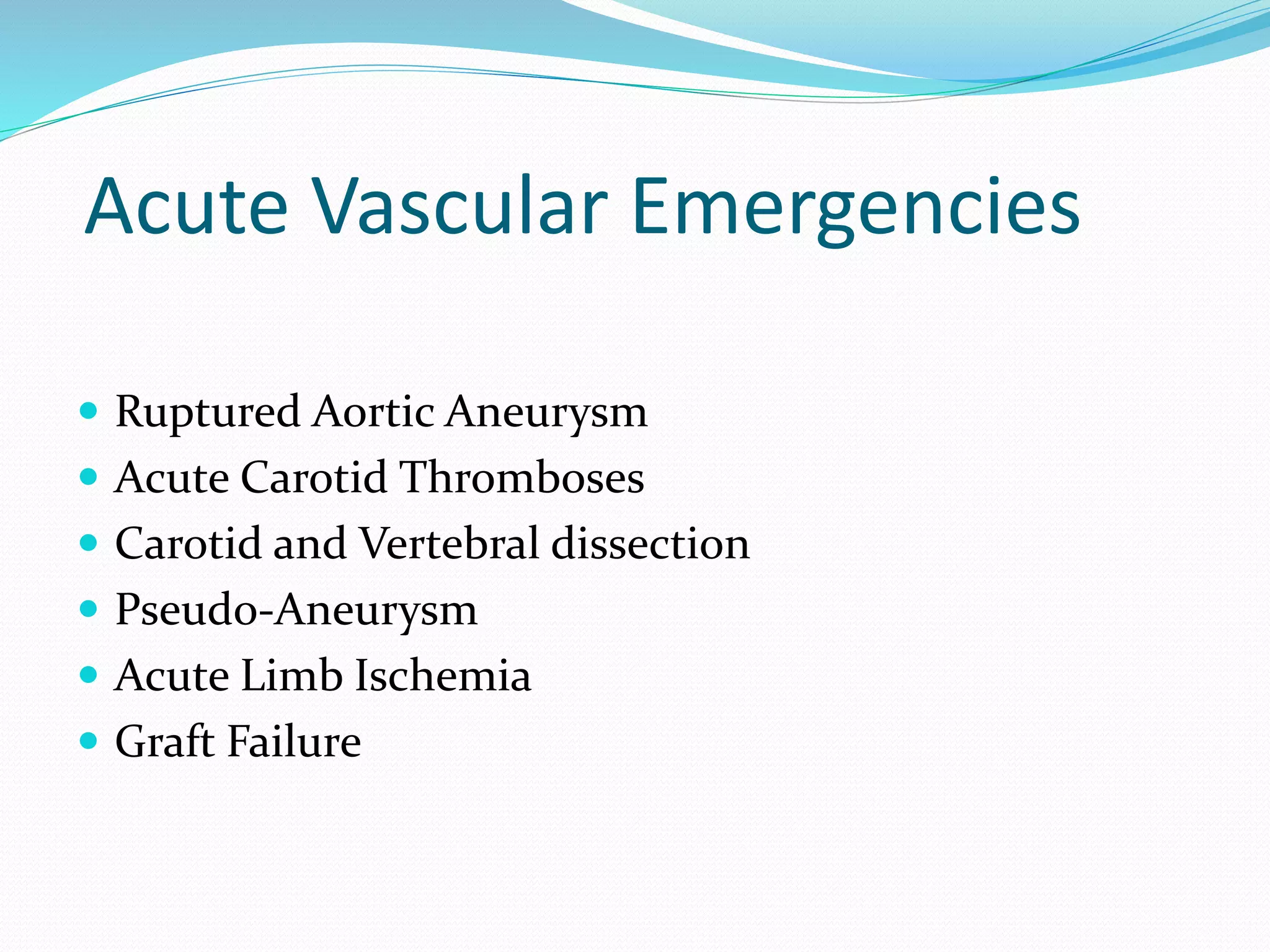 Role of doppler in acute vasclar emergencies dr.rupa