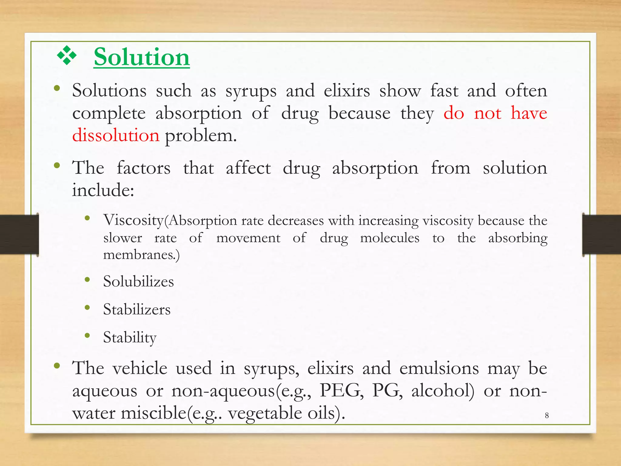 Role of dosage form in absorption of drugs.pptx