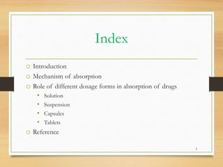 Role of dosage form in absorption of drugs.pptx