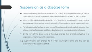 Role of Dosage Form In GI Absorption Bio | PDF