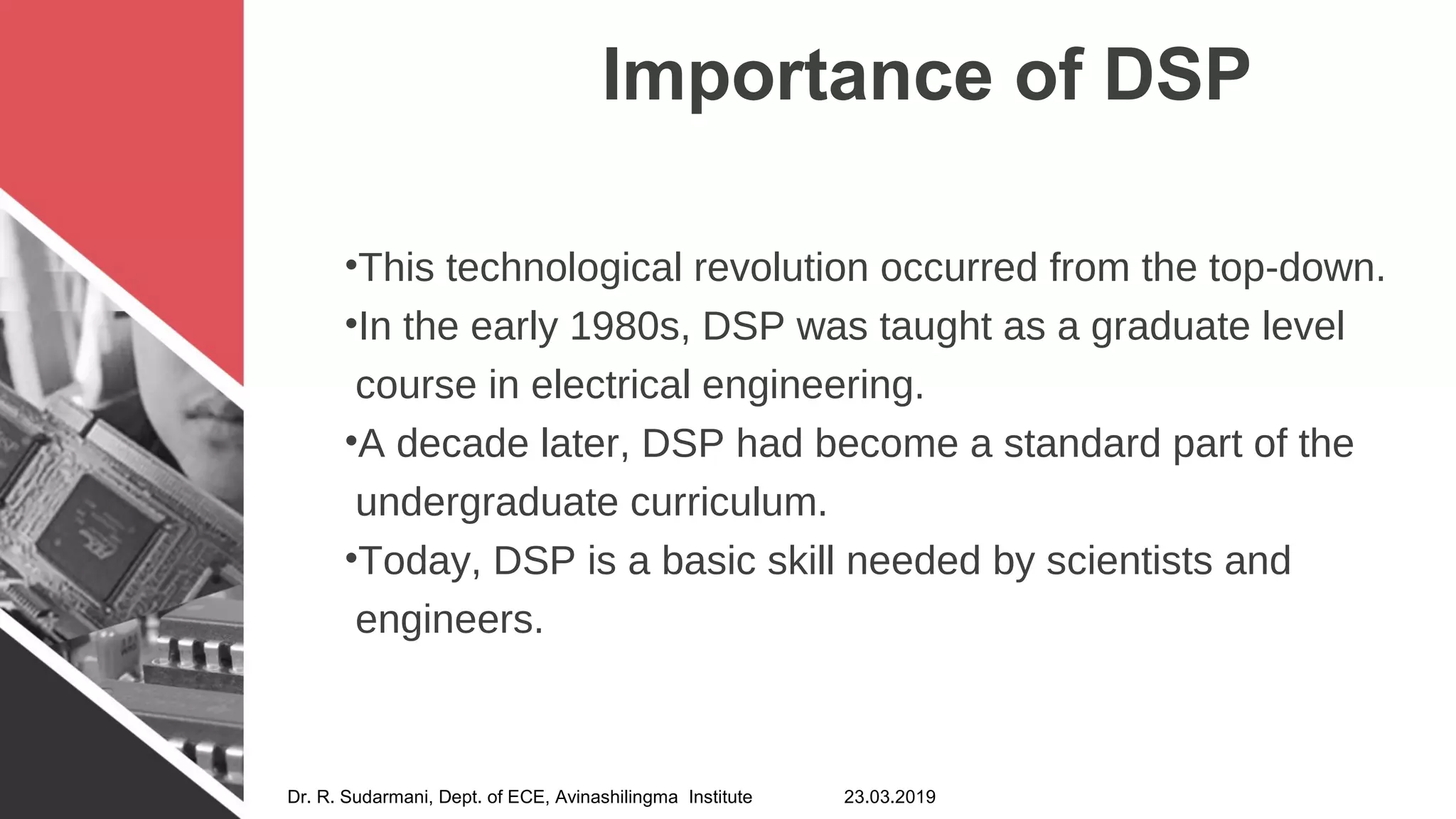 Role Of Dsp In Biometric Applications Ppt Digital Audio Computer