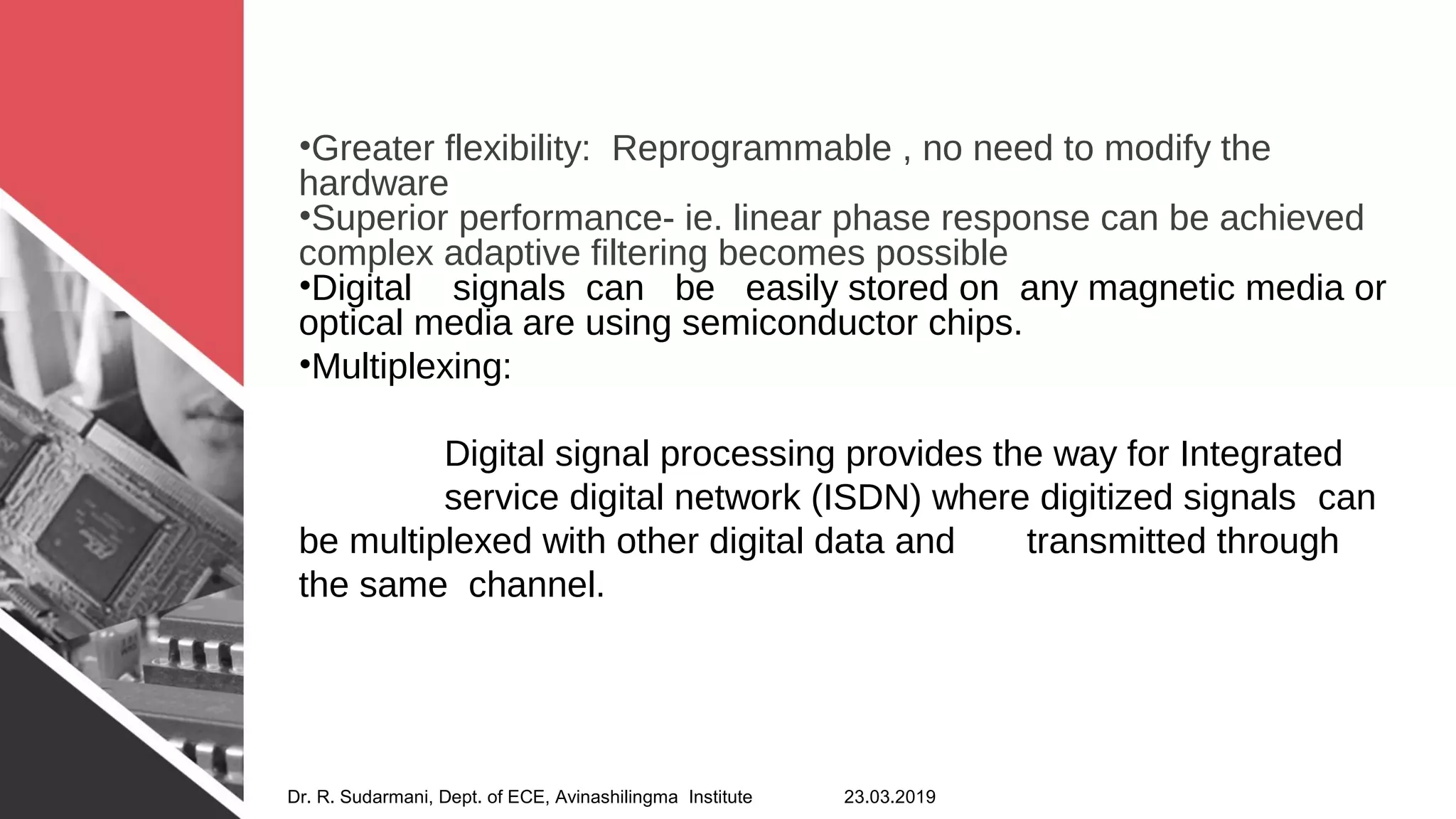 Role Of Dsp In Biometric Applications Ppt Digital Audio Computer