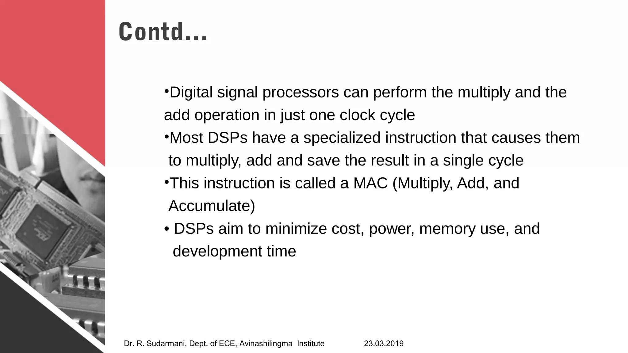 Role of DSP in Biometric Applications | PPT