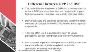 Role of DSP in Biometric Applications | PPT