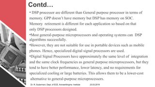 Role of DSP in Biometric Applications | PPT