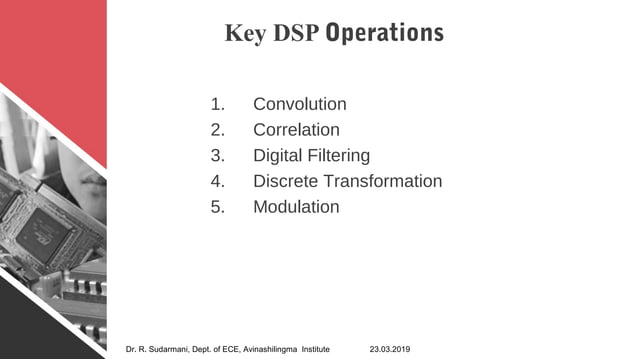 Role of DSP in Biometric Applications | PPT | Digital Audio | Computer ...