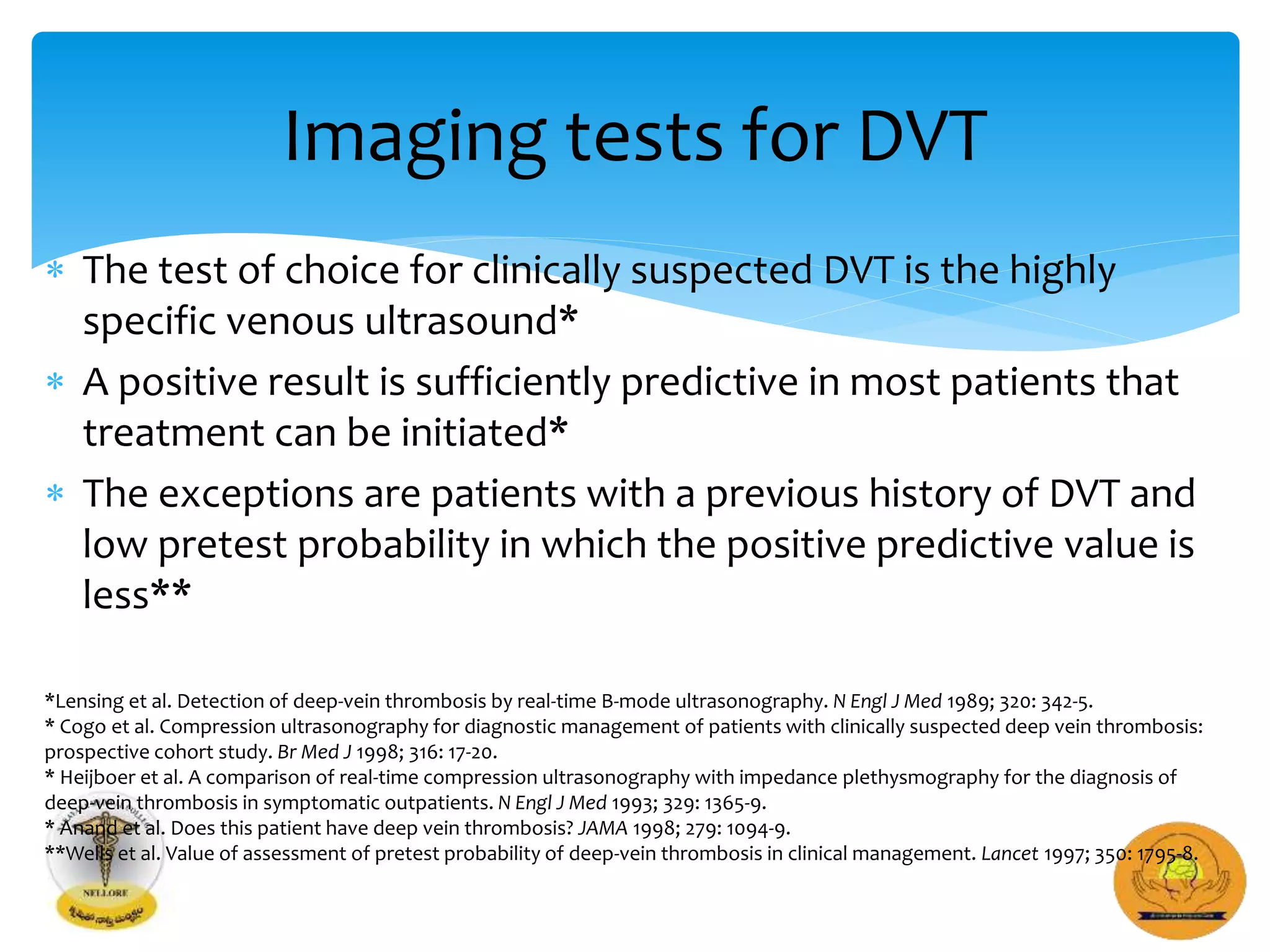 Role of DVT surveillance in TBI/SCI | PPTX