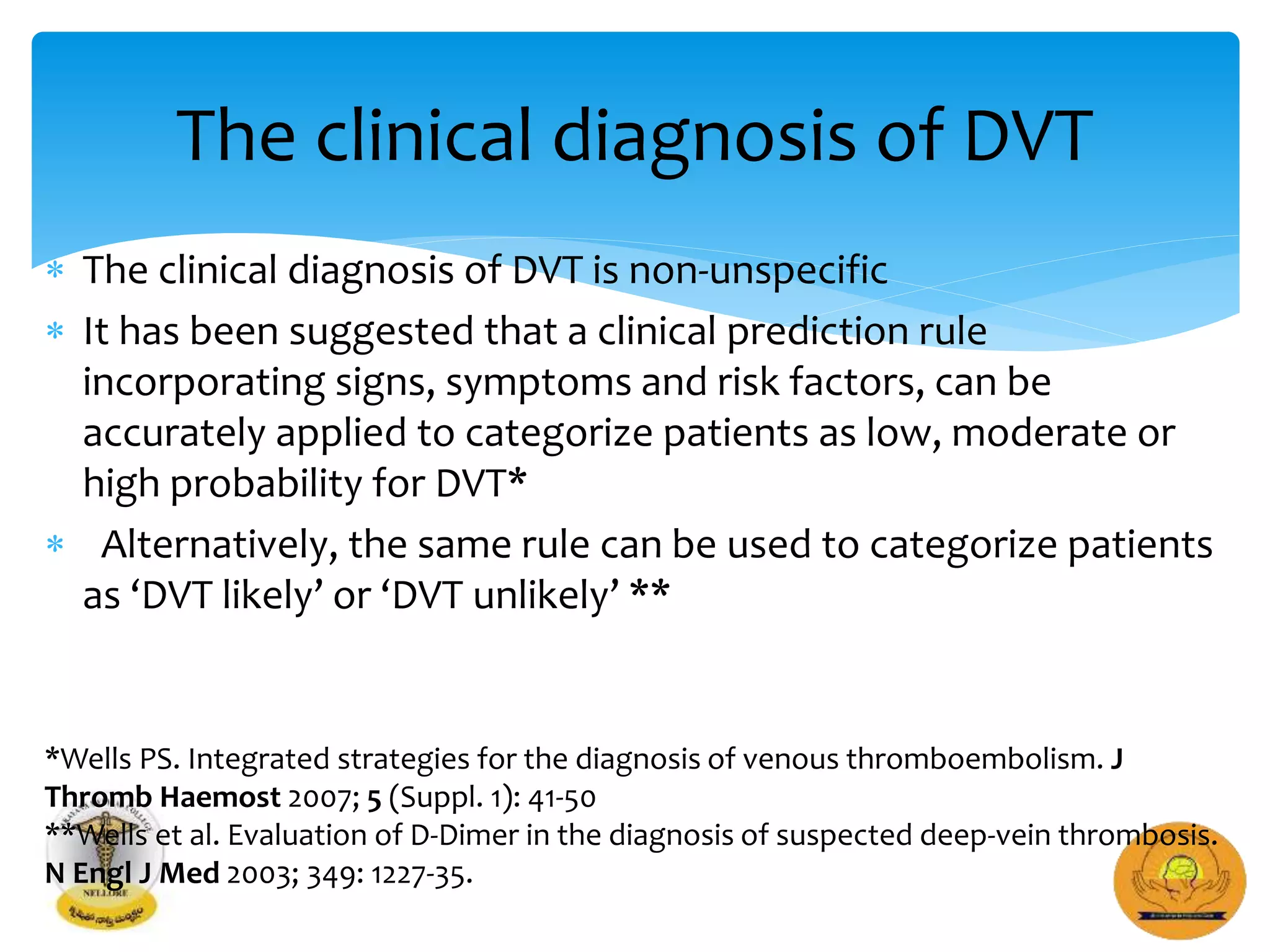 Role of DVT surveillance in TBI/SCI | PPTX
