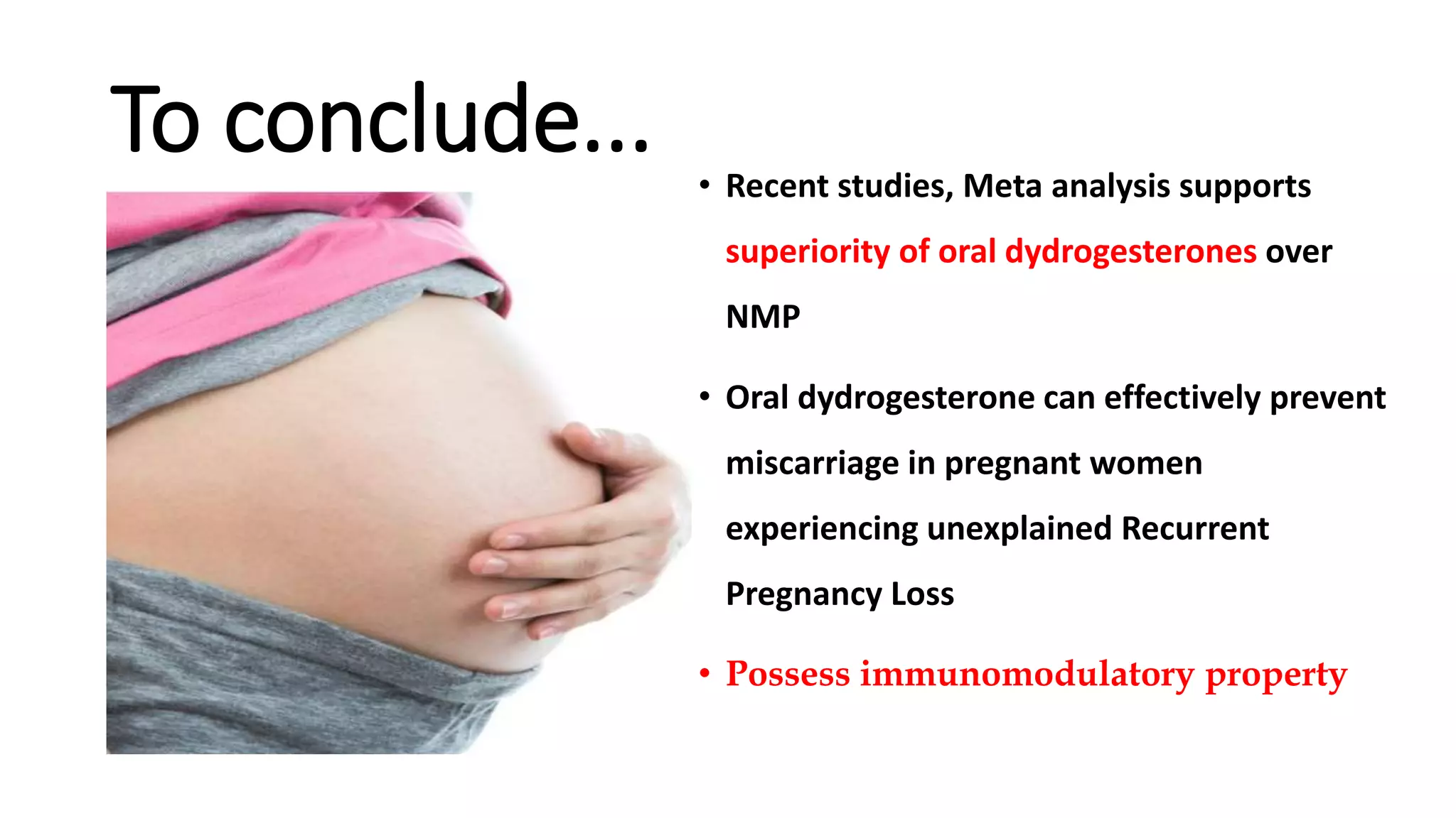 Role of Dydrogesterone in Recurrent Pregnancy Loss Dr Sharda Jain | PPTX