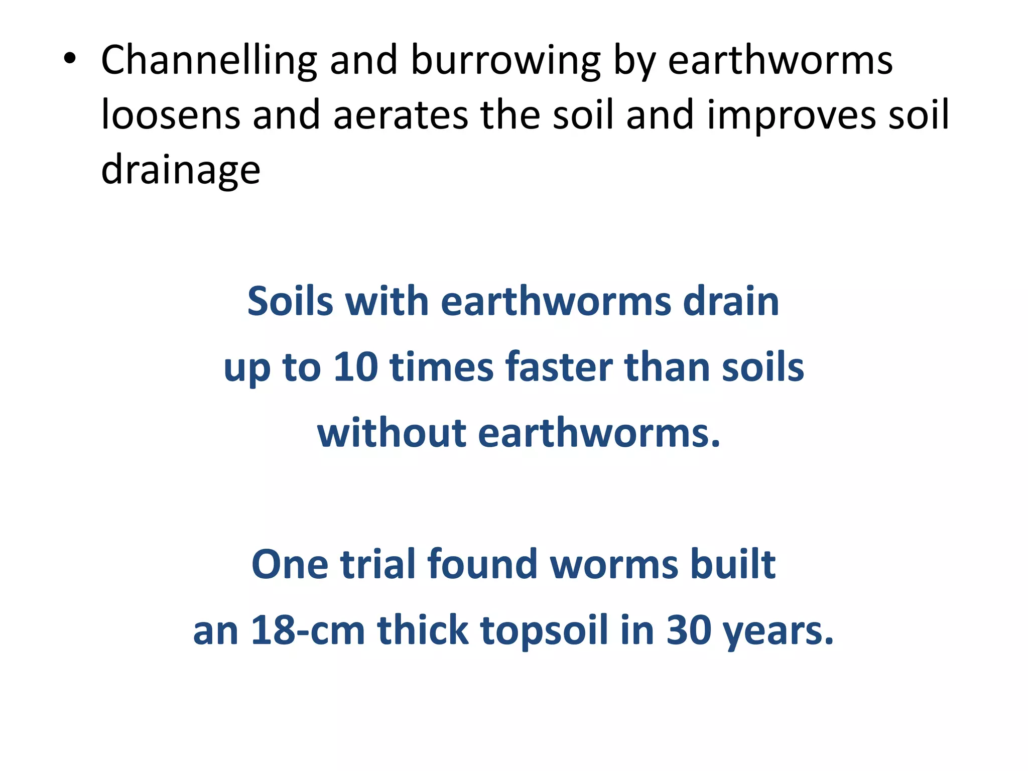 Role of earthworms in soil fertility maintenance through | PPTX