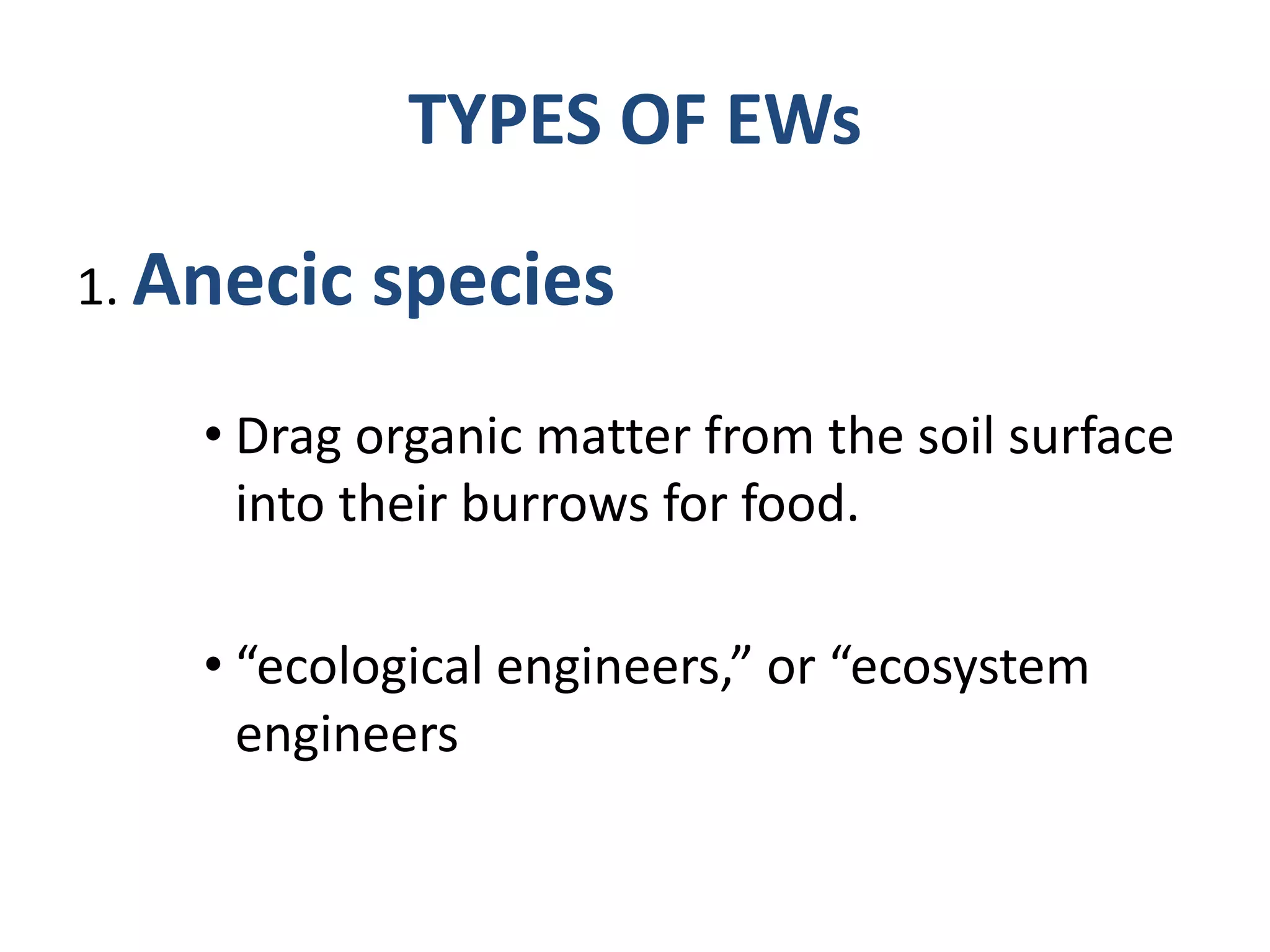 Role of earthworms in soil fertility maintenance through | PPTX