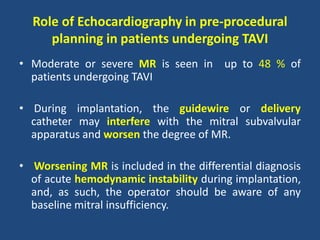 Role of echo in tavi | PDF