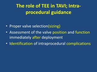Role of echo in tavi | PDF