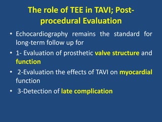 Role of echo in tavi | PDF