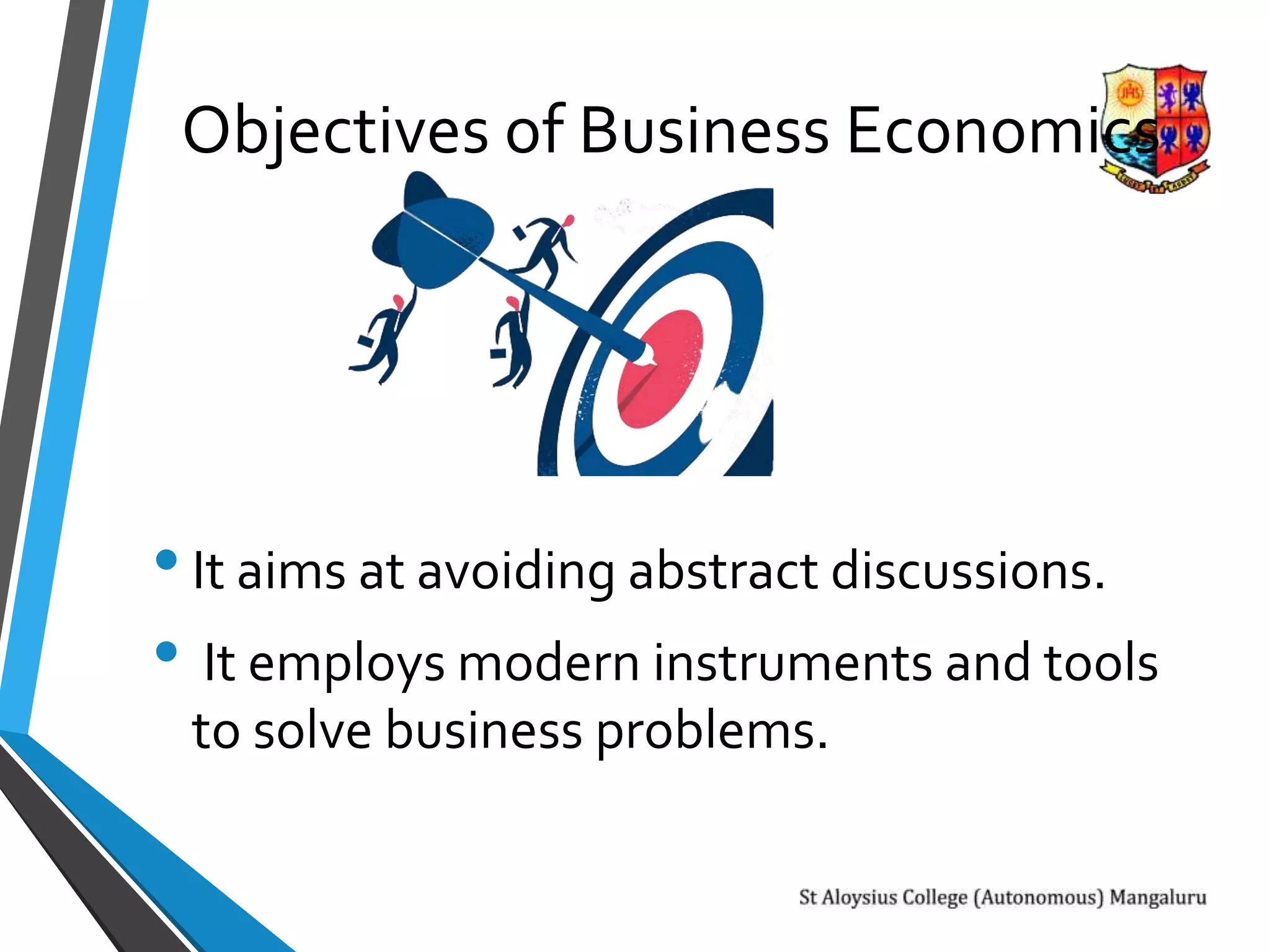 Role of Business Economists, objectives | PPTX