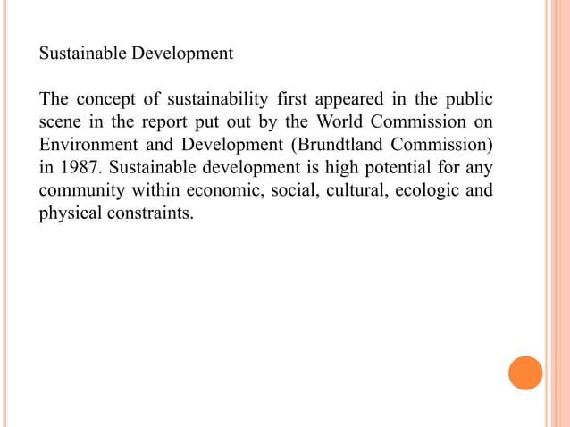 Role of eco tourism in achieving sustainable development | PPT