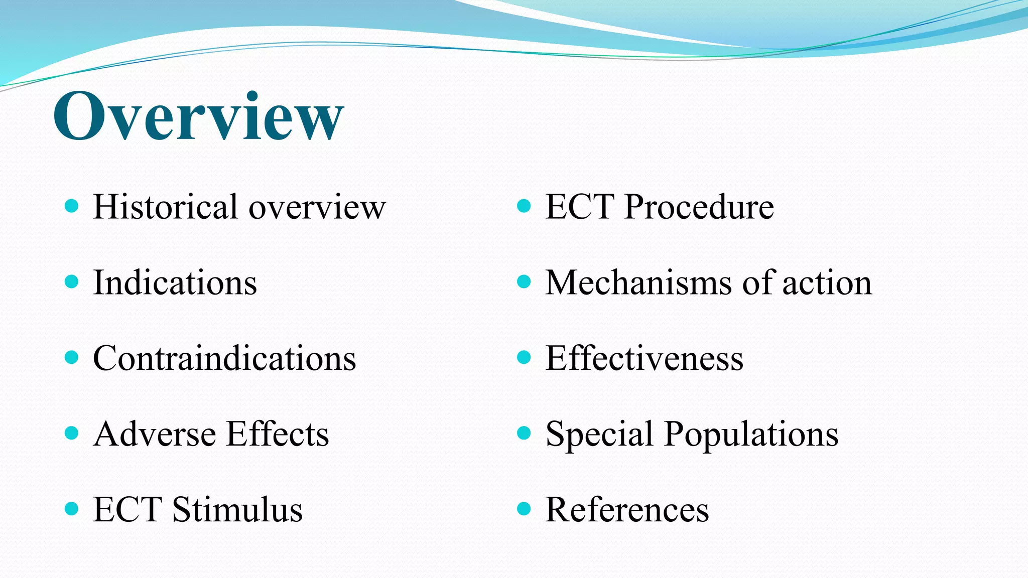 Role of ECT in psychiatry | PPTX