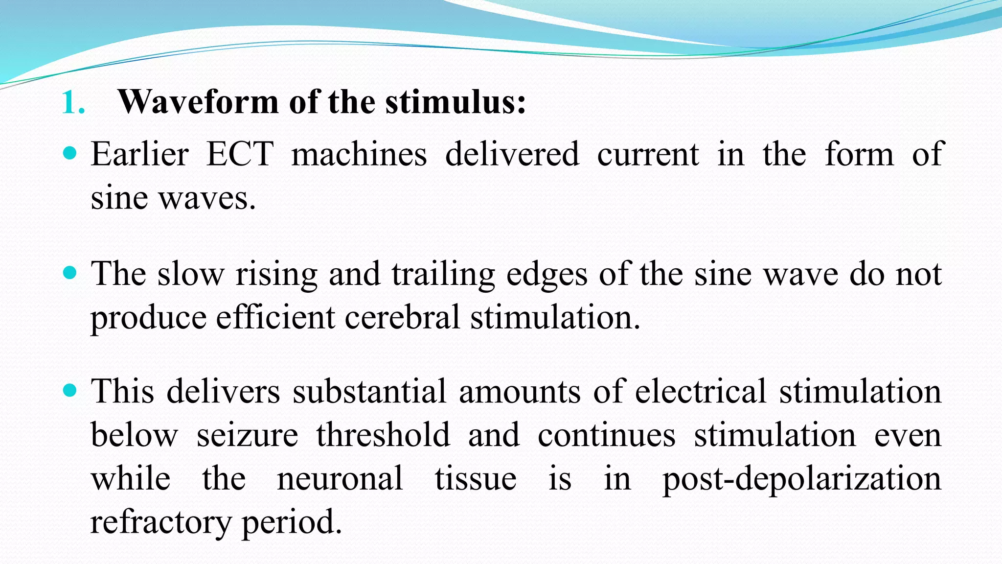 Role of ECT in psychiatry | PPTX