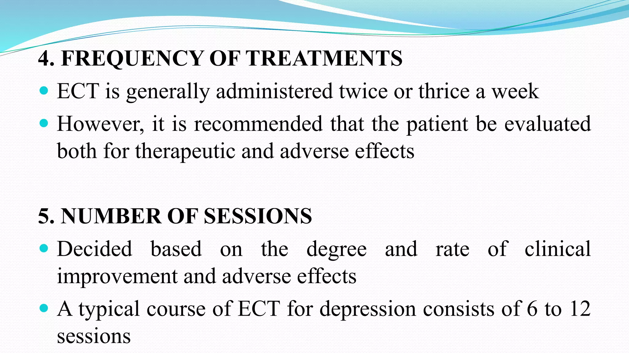 Role of ECT in psychiatry | PPTX