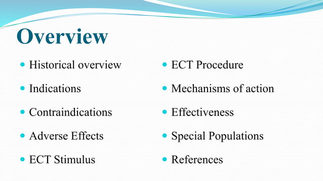 Role of ECT in psychiatry | PPTX | Physical Therapy | Wellness
