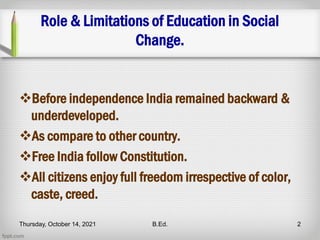 Role of education | PDF