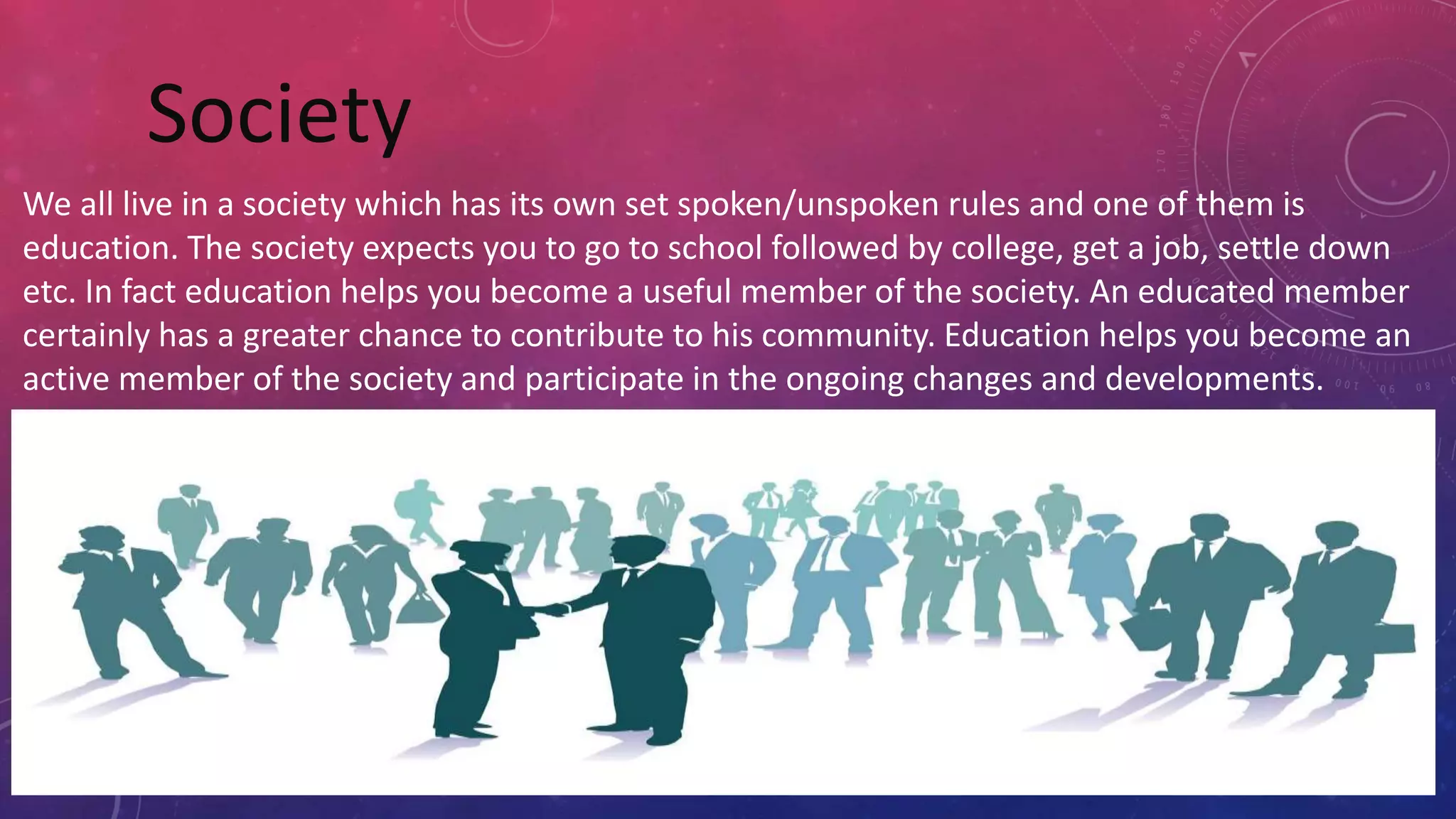 Role ofeducation in a society | PPTX