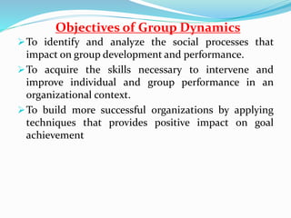 Role of education in group dynamics by Mr. Mudasir Amin | PPTX