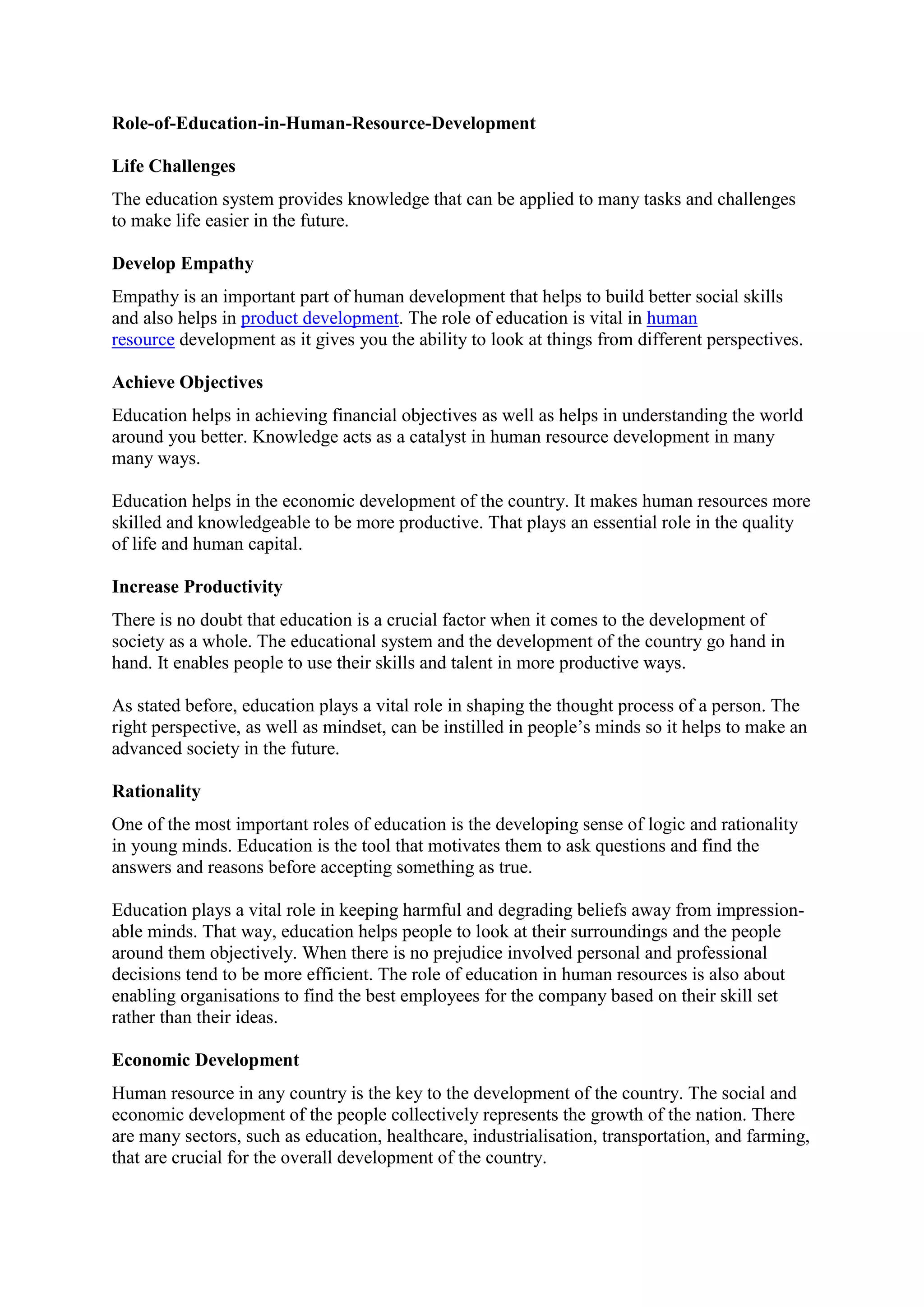 Role of Education in Human Resource Development of the Company.pdf