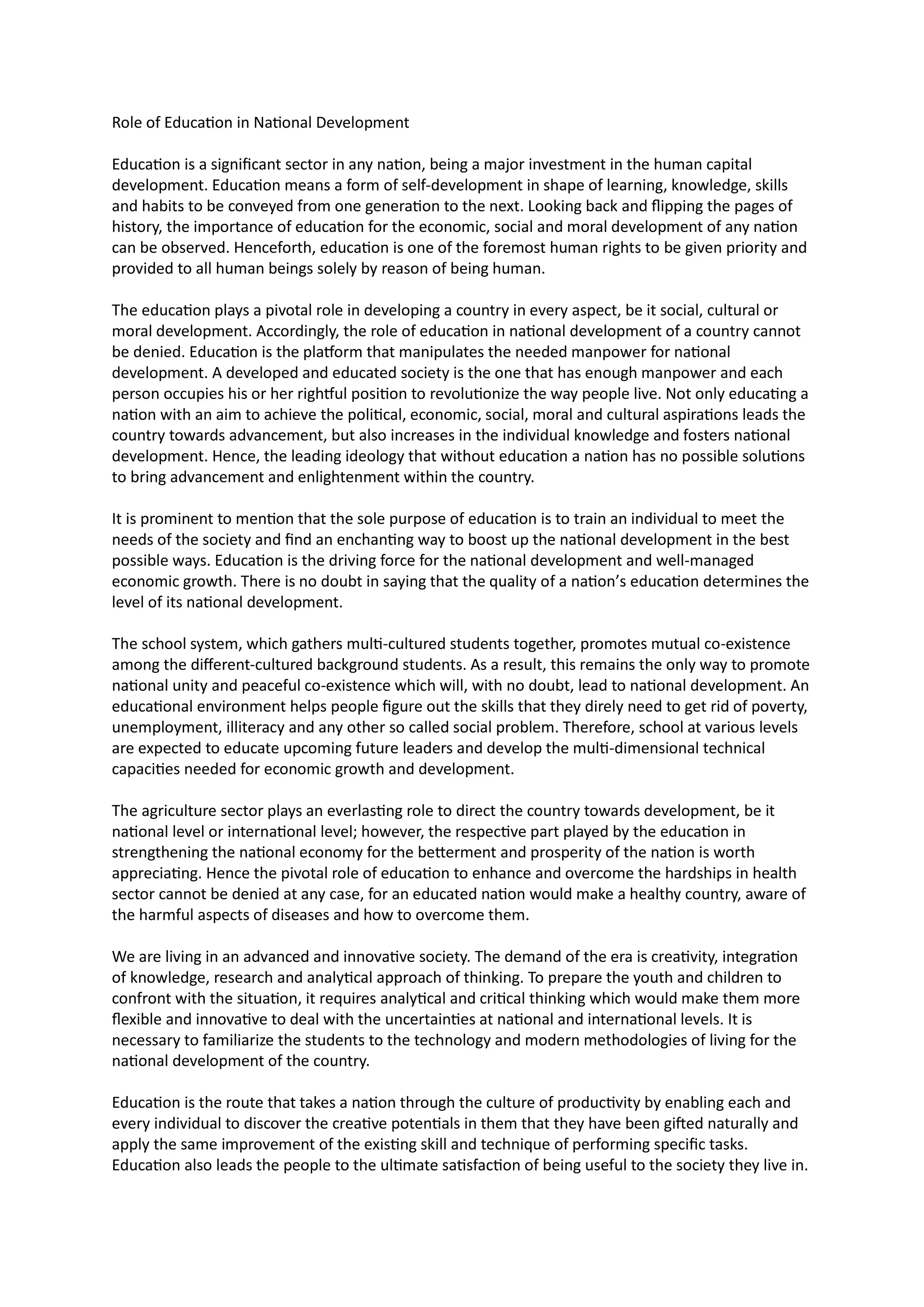 Role of Education in National Development.docx