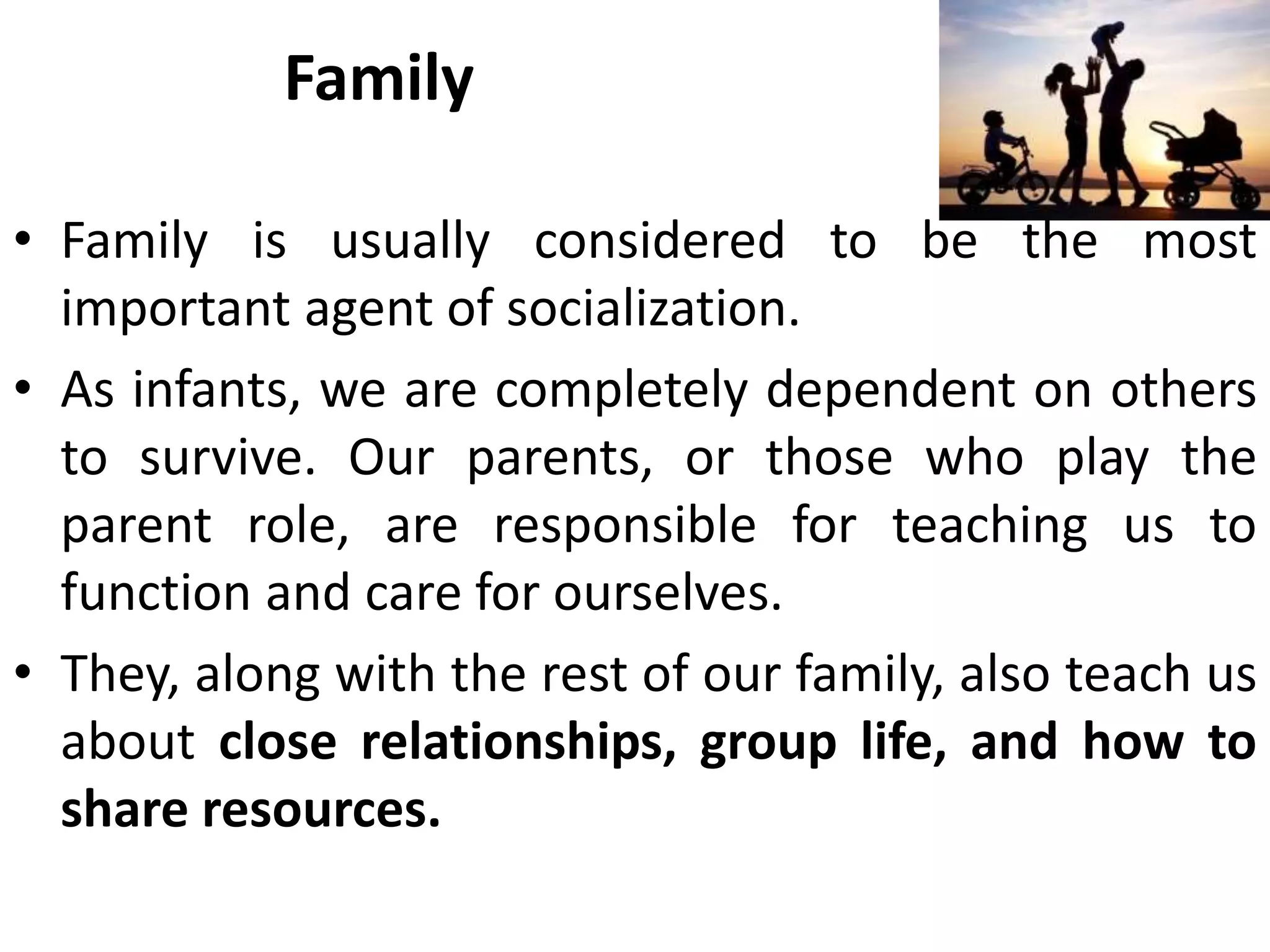 Role of education in socialization of child | PPTX