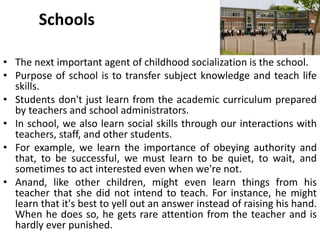 Role of education in socialization of child | PPTX
