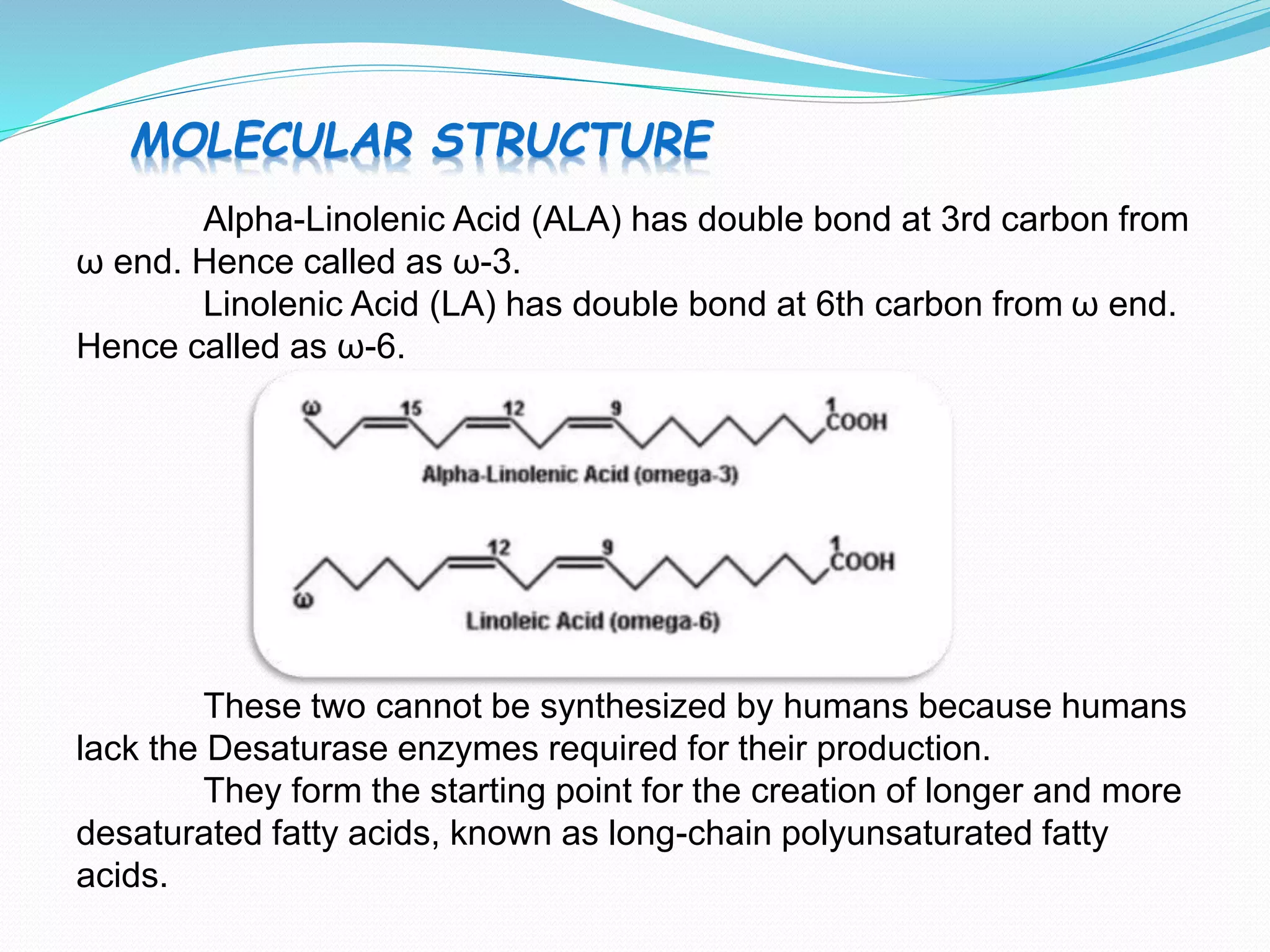 Role of Essential Fatty Acids by Sayali Parab | PPSX