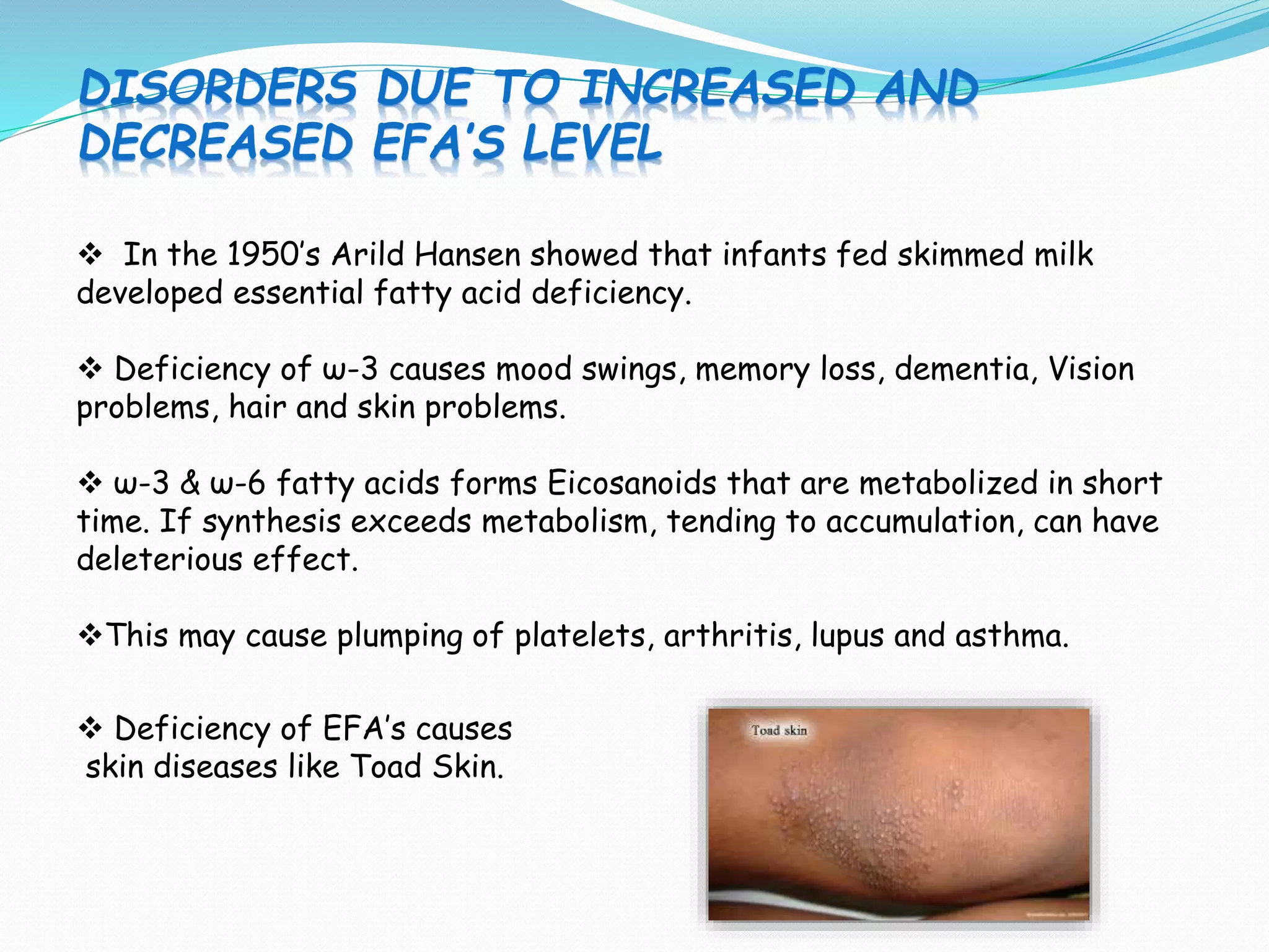 Role of Essential Fatty Acids by Sayali Parab | PPSX