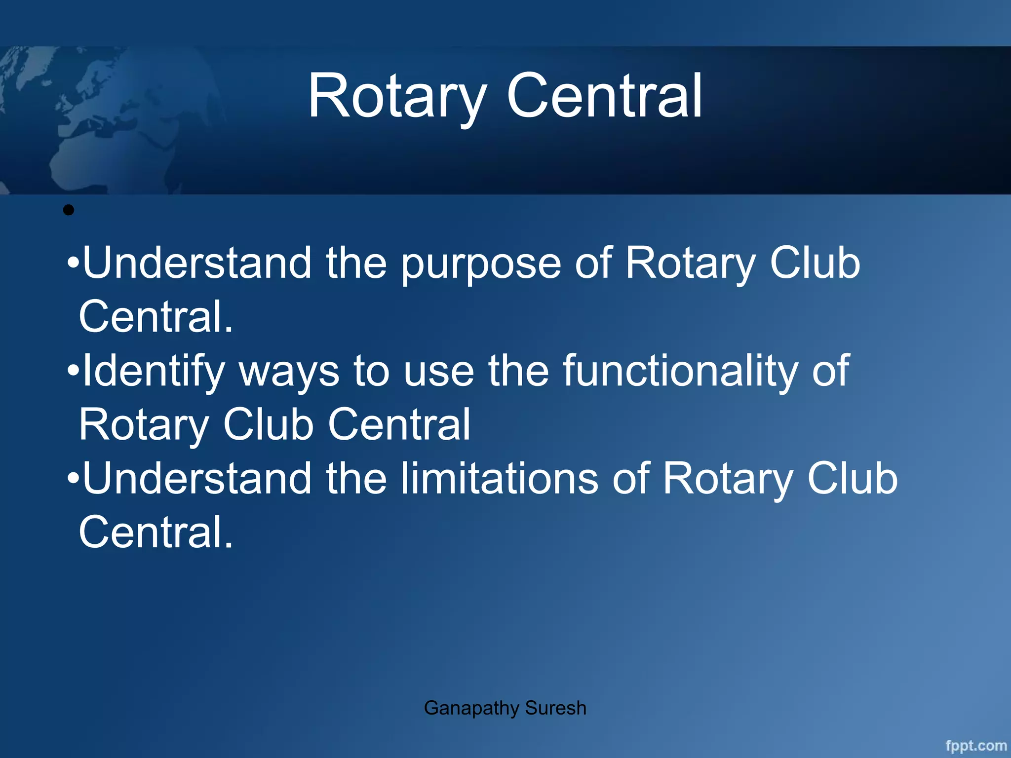 Role of effec Rotary secretary updated | PDF