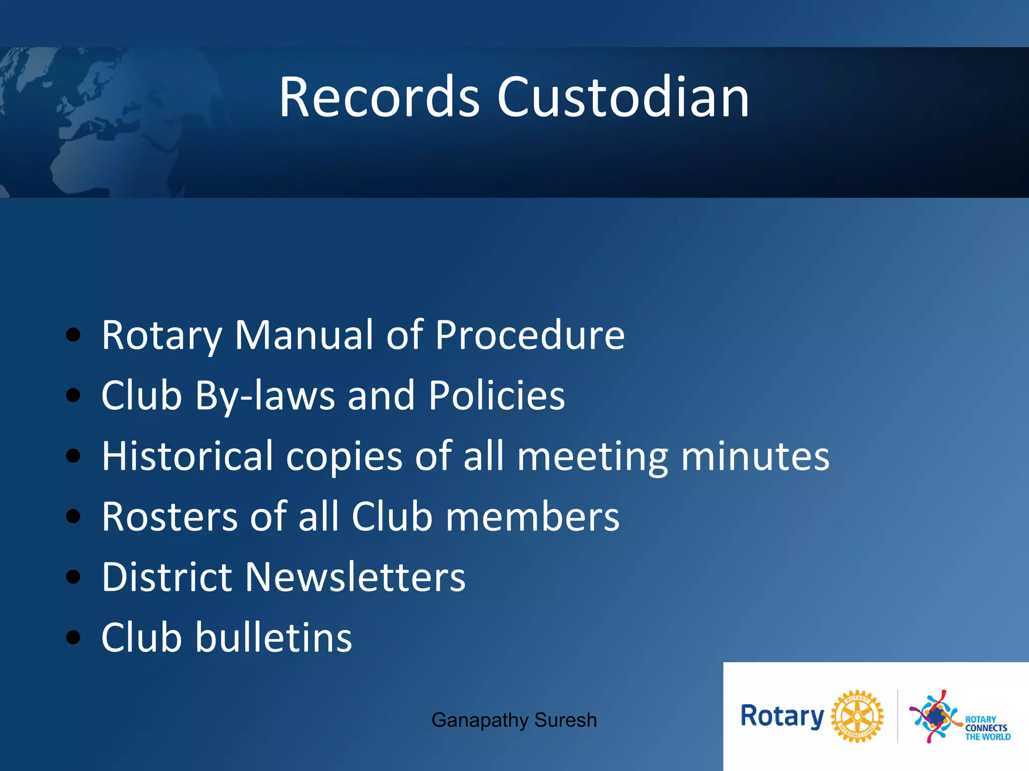 Role of effec Rotary secretary updated | PDF
