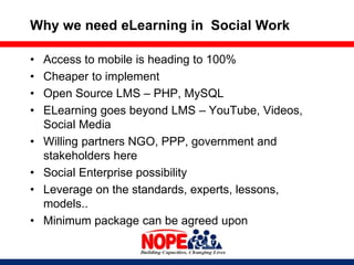 Role of eLearning in delivery of SRH Peter Njuguna Karanja ICT Manager NOPE | PPTX