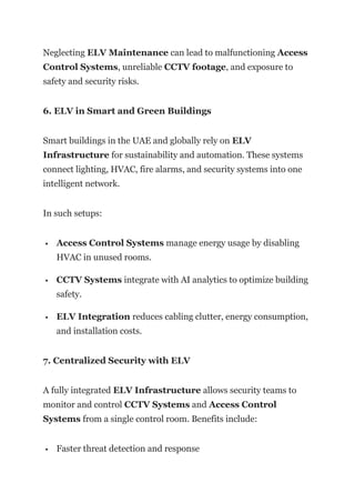 Role of ELV in Modern CCTV and Access Control.docx