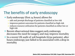 Role of emergency endoscopy in saving lives dr ravi gupta | PPTX