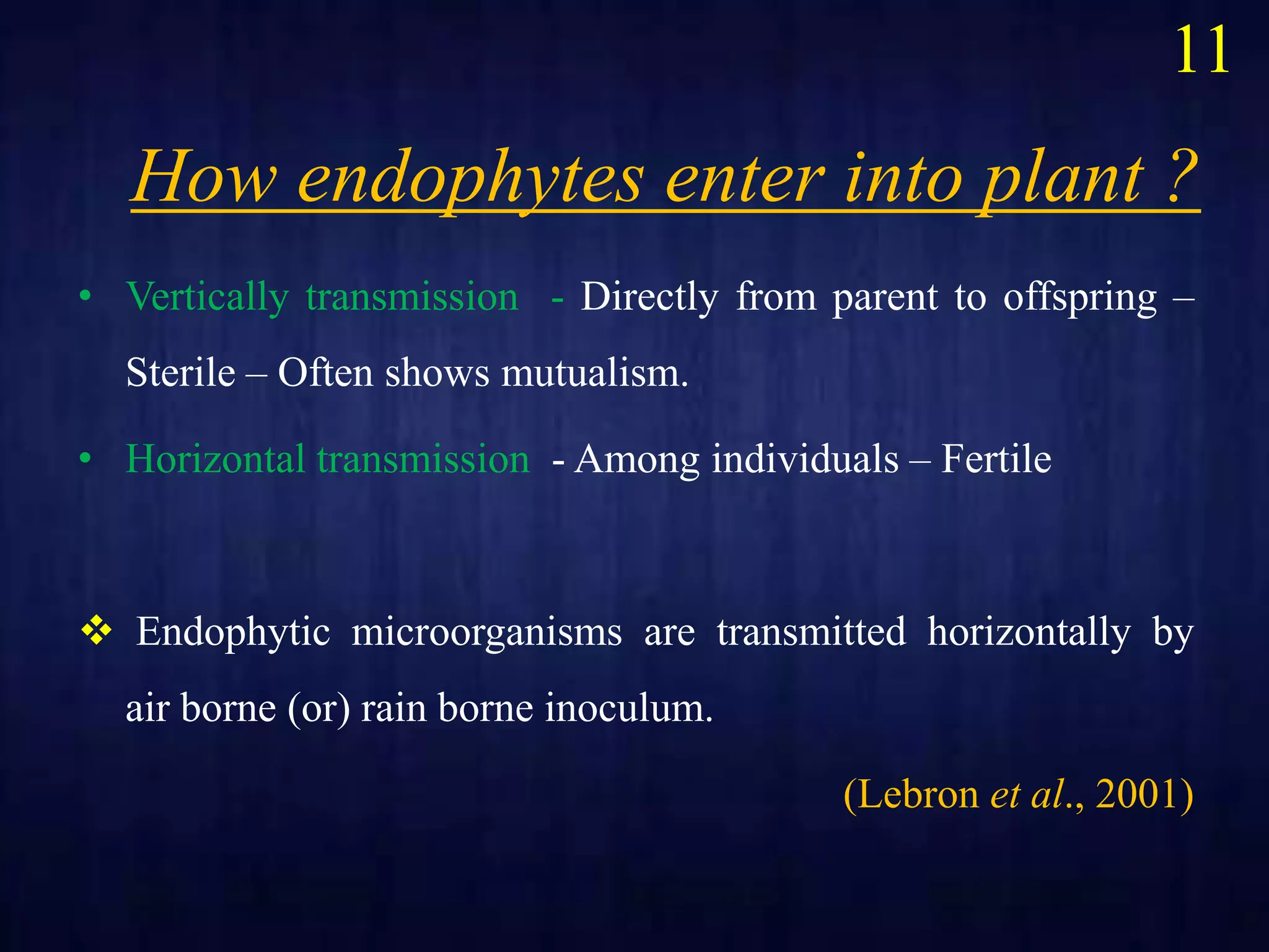 Role of endophytes in nematode menagement | PPTX