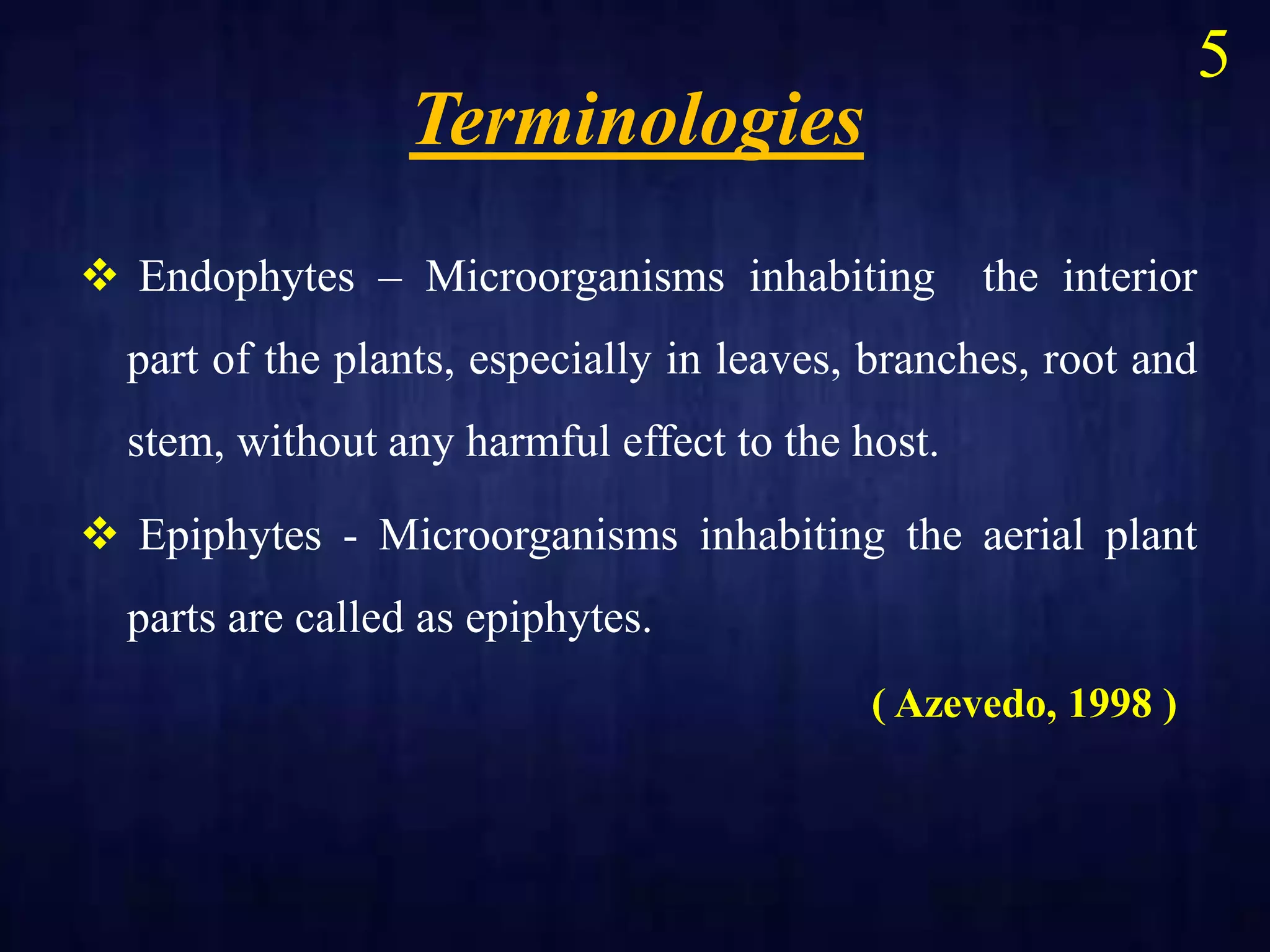 Role of endophytes in nematode menagement | PPTX