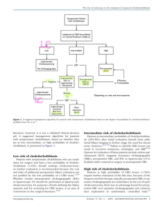Role of endoscopy in choledocholithiasis | PDF