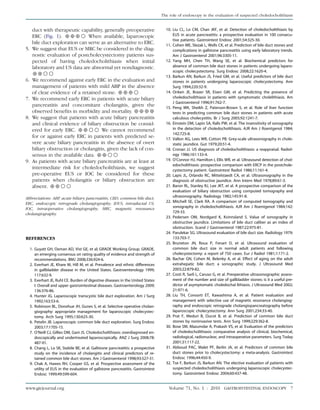 Role of endoscopy in choledocholithiasis | PDF