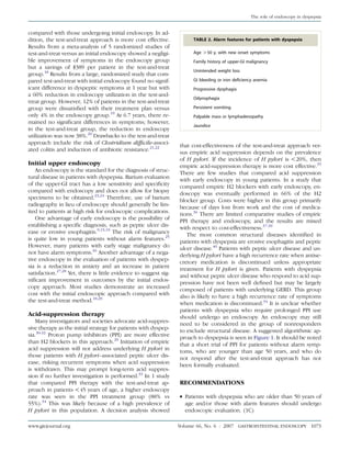 Role of endoscopy in dyspepsia | PDF