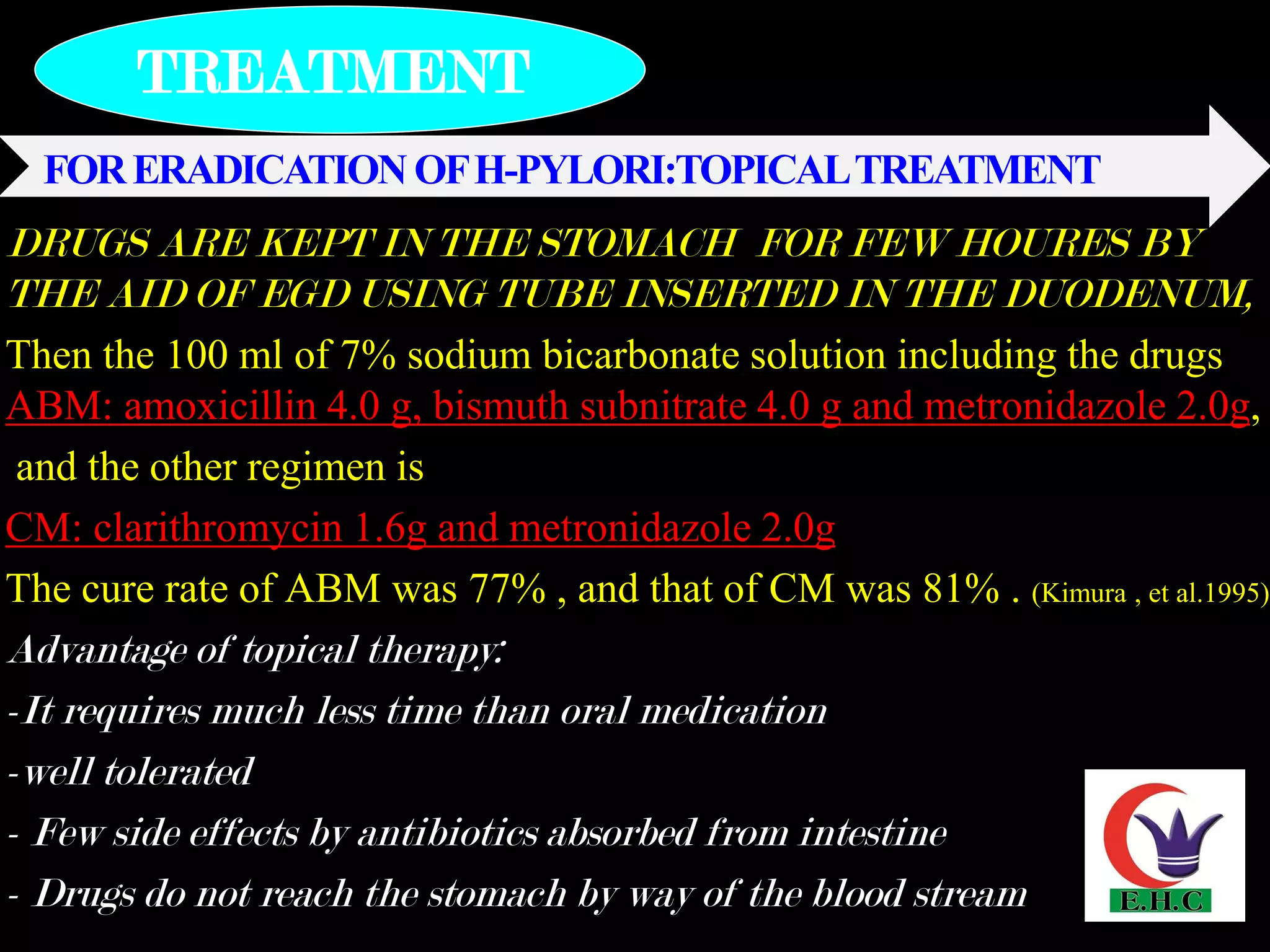 Role of endoscopy in management of h pylori disorders | PPT