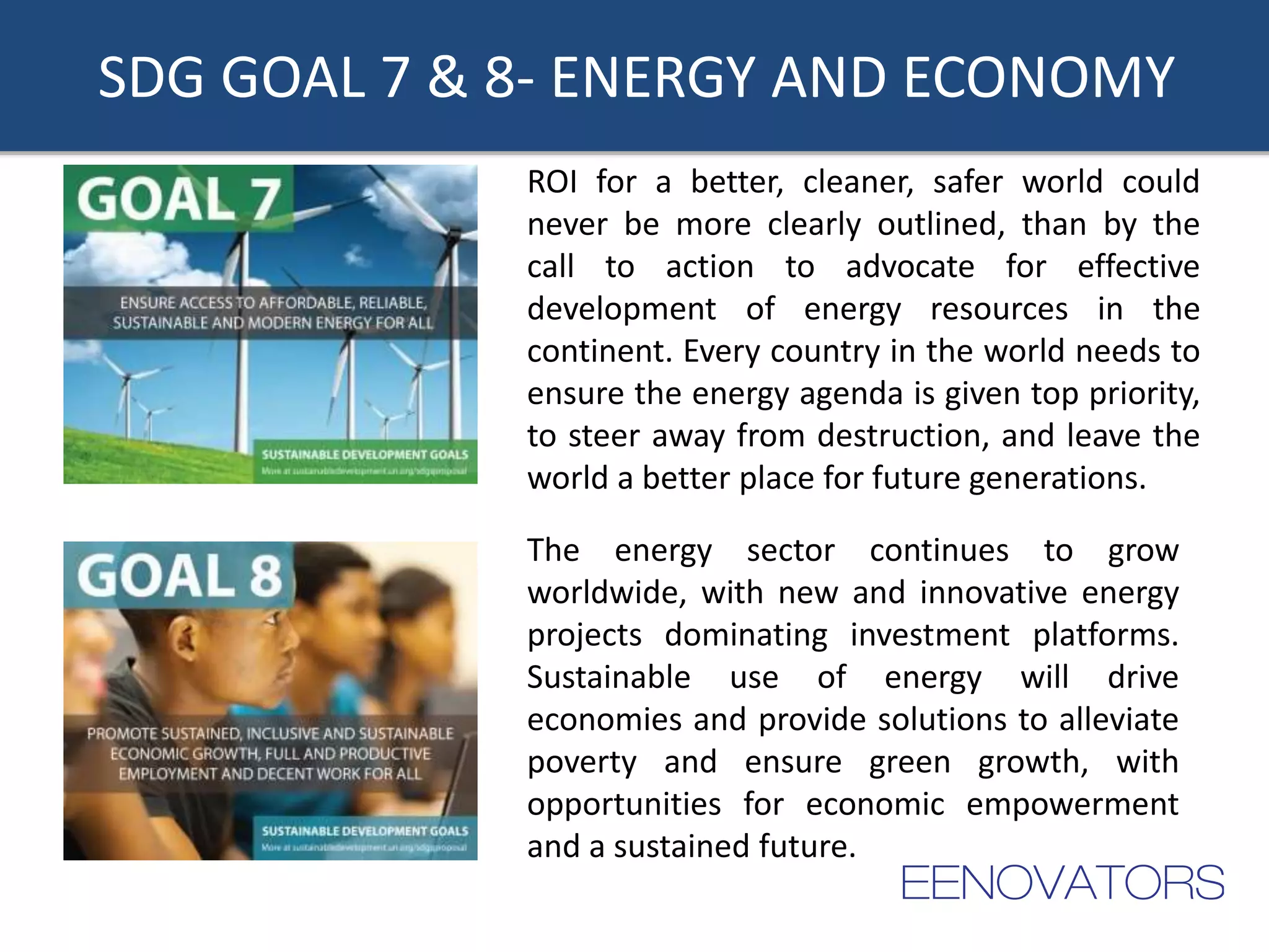 Role of energy in sustainable development goals | PPT
