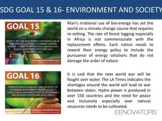 Role of energy in sustainable development goals | PPT