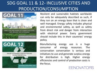 Role of energy in sustainable development goals | PPT