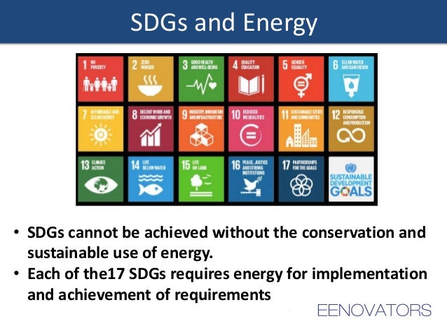 Role of energy in sustainable development goals