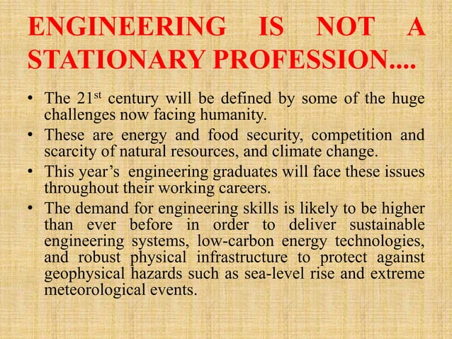 ROLE OF ENGINEER IN A DEVELOPING INDIA | PPTX | Civil Engineering ...